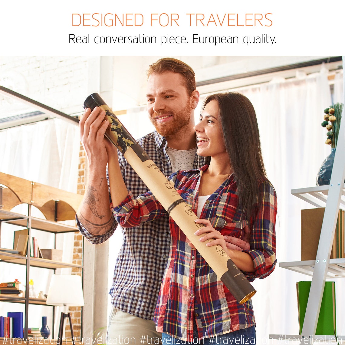 XL Scratch off Map of the World With Flags 36x24 Easy to Frame Scratch ...