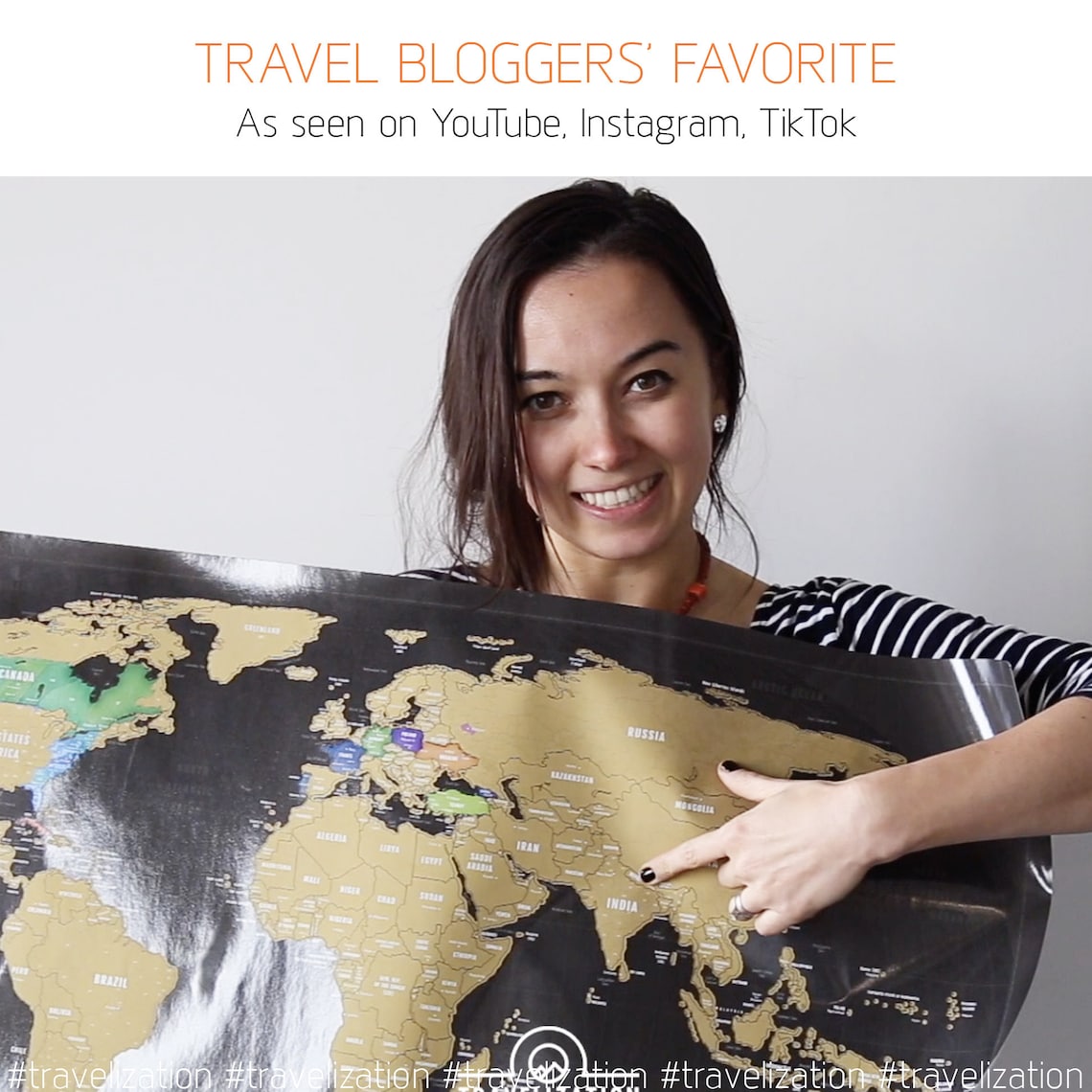 XL Scratch off Map of the World With Flags 36x24 Easy to - Etsy