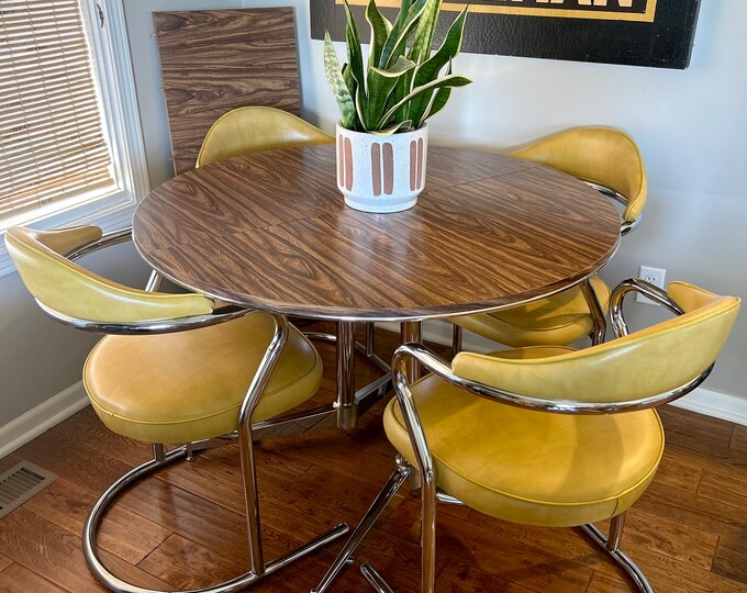 Gorgeous, 1970’s, Sunny Yellow, Vintage Daystrom Dinette Set. - Etsy