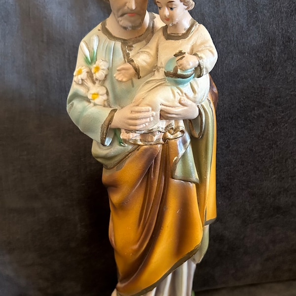 Wood Saint Joseph Statue - Etsy