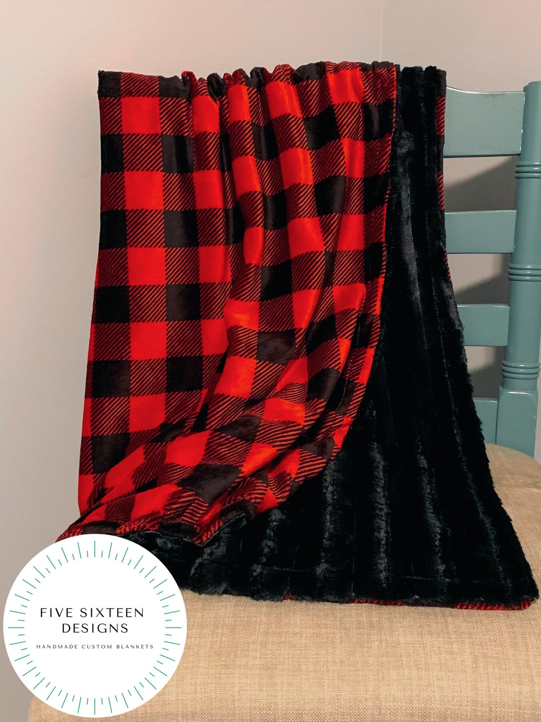 Red Buffalo Check Throw - Etsy