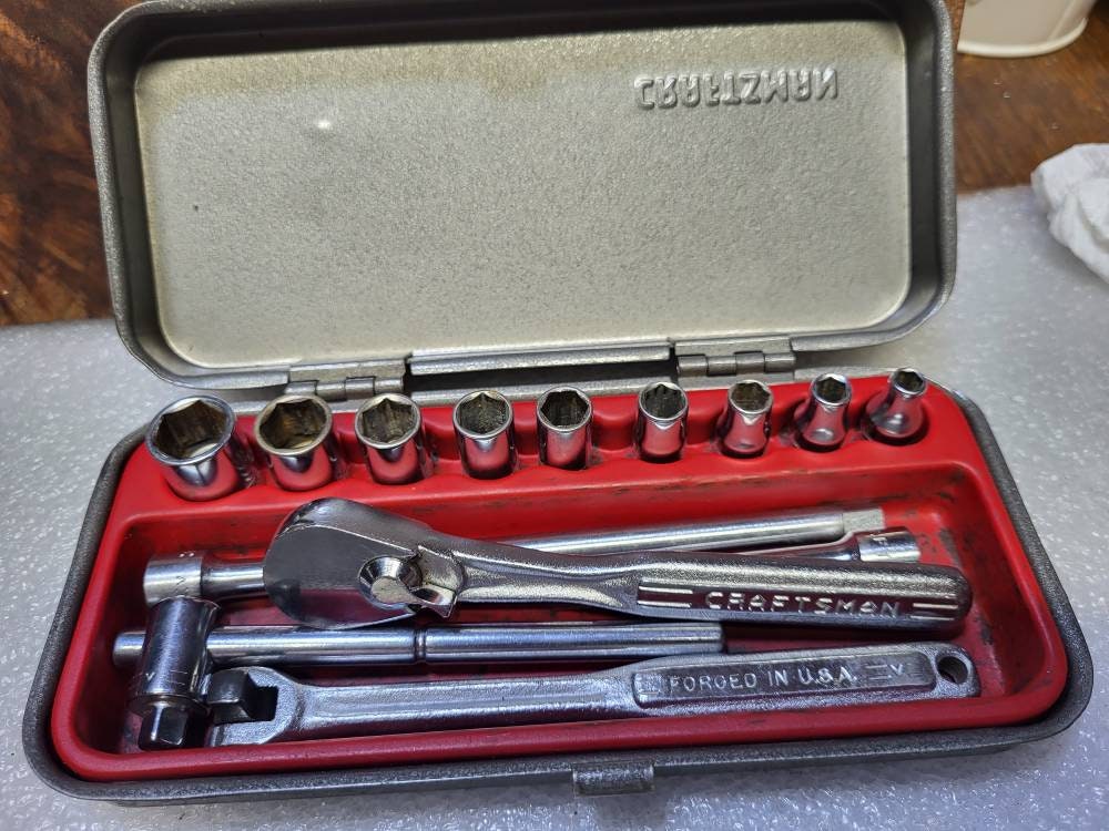 Vintage Craftsman vseries Socket Set. 1/4 Drive SAE. - Etsy