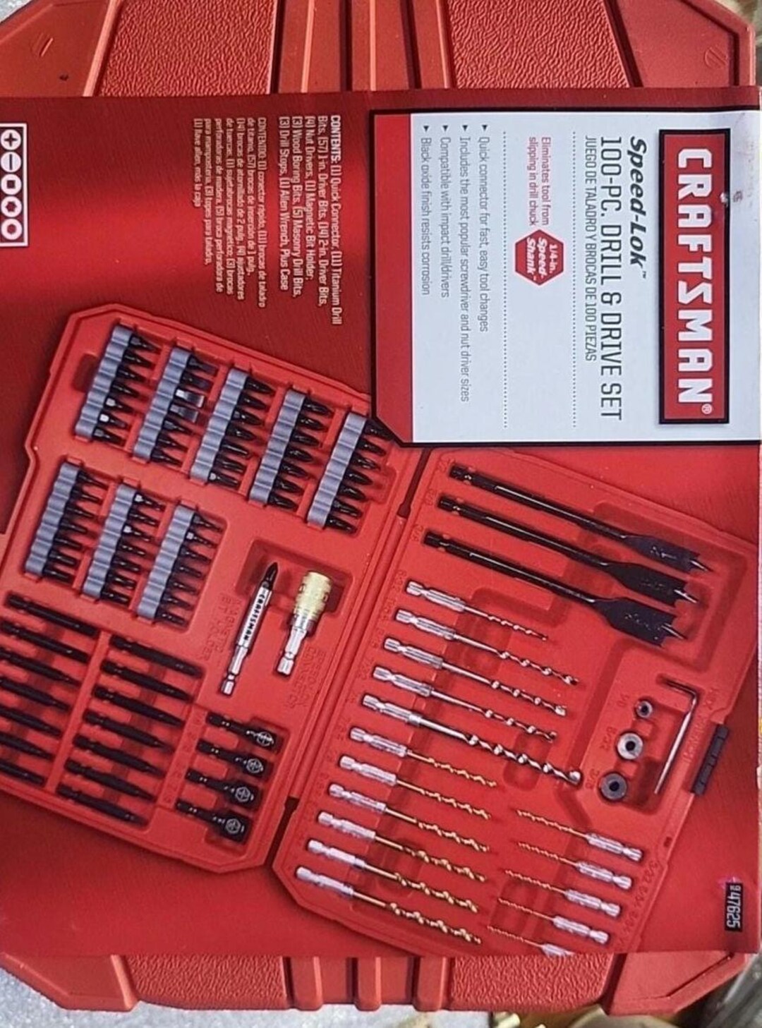 Craftsman Speed-loc 100 Piece Drill and Drive Set 47625. New Old Stock ...