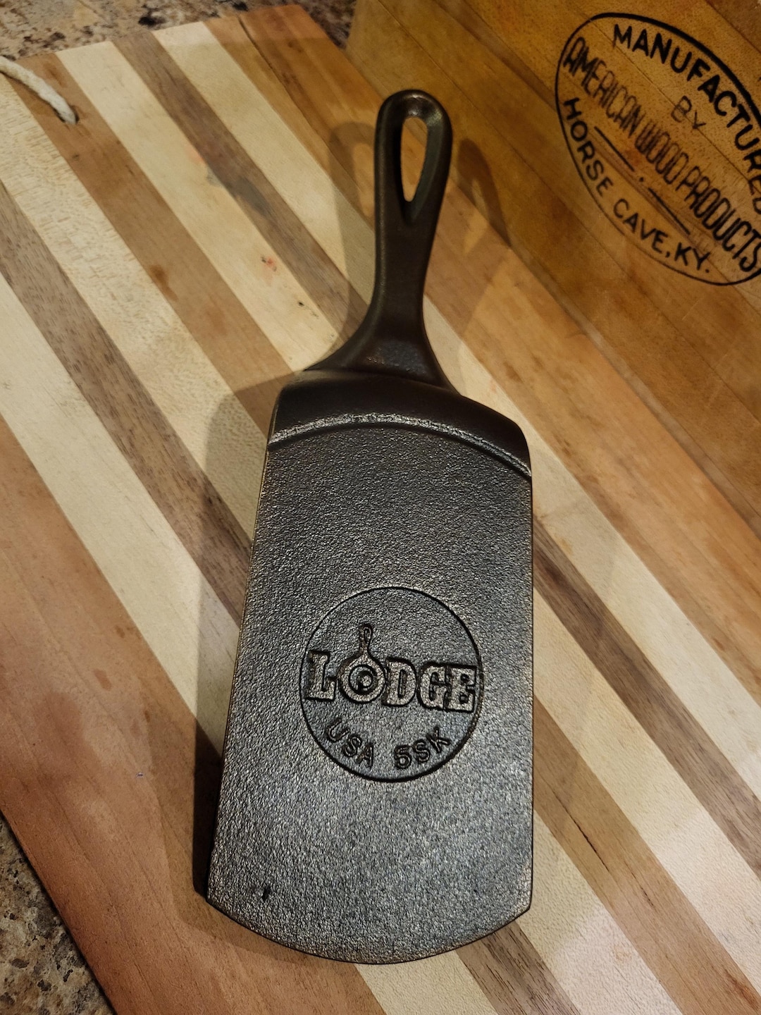 Handmade, Refurbished Cast Iron Spatula Made From a #5 Lodge Skillet ...