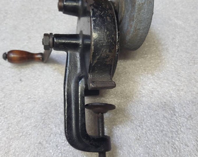 Vintage Hand Crank Grinder/ Sharpener. Clamp on / Bench Mount. off ...