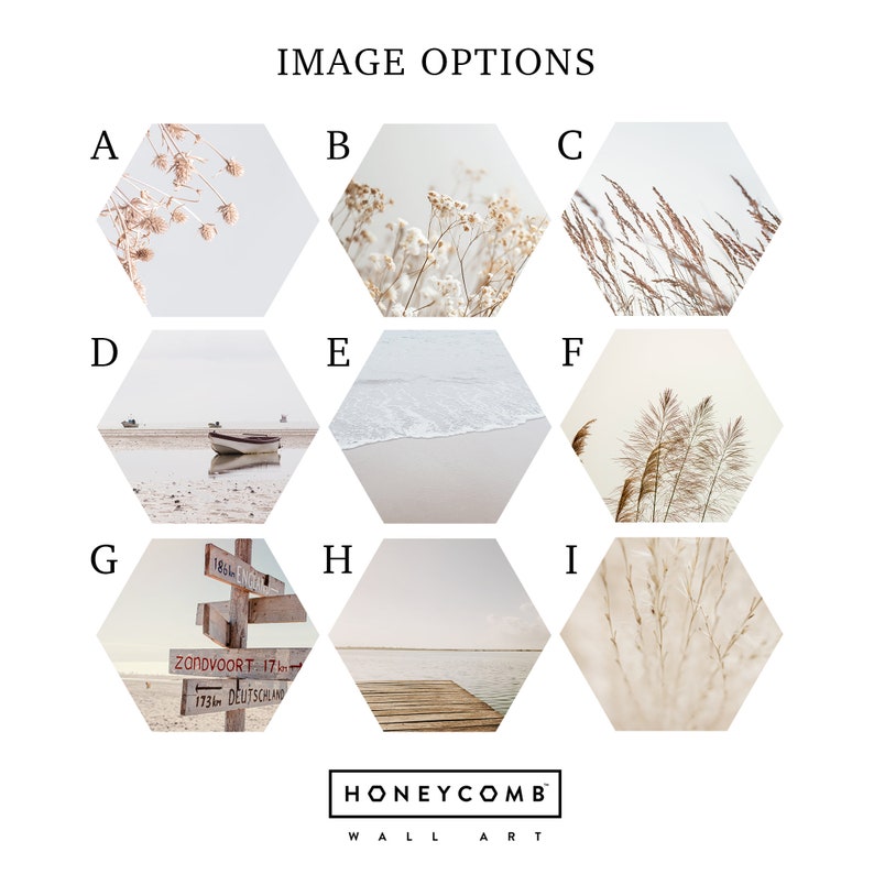 Custom Wall Art for Your Home, Beautiful Canvas Hexagon Stickers ...