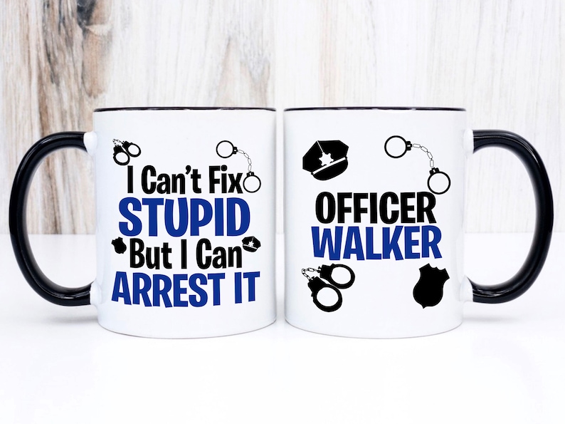 Personalized Police Officer Mug Police Officer Gifts Cop - Etsy