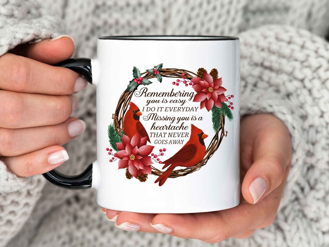 Memorial Mug, Memorial Gift, Loss of Loved One Gift, Cardinal Memorial ...