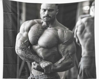 Chris Bumstead CBUM GYM Motivation Tapestries, Chris Bumstead Wall ...