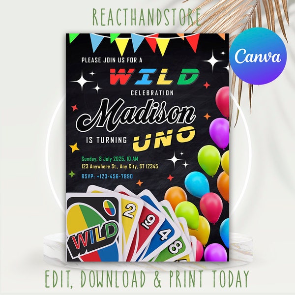 Uno Birthday - Etsy