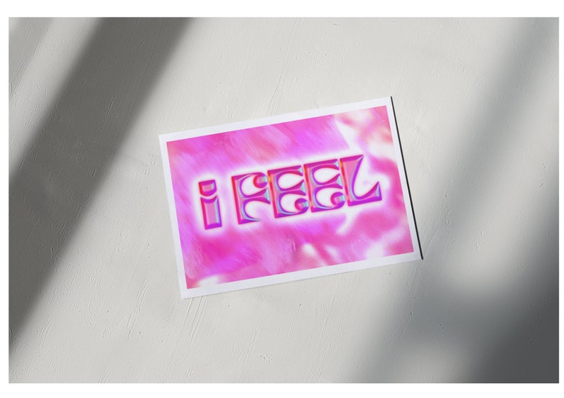 Instant Download (G)-IDLE 'I Feel' Typographic Poster A5 Print "'i'm A ...