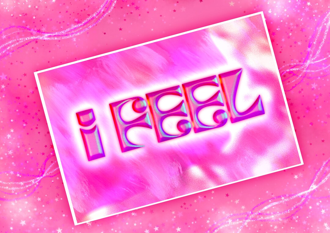 Instant Download (G)-IDLE 'I Feel' Typographic Poster A5 Print "'i'm A ...