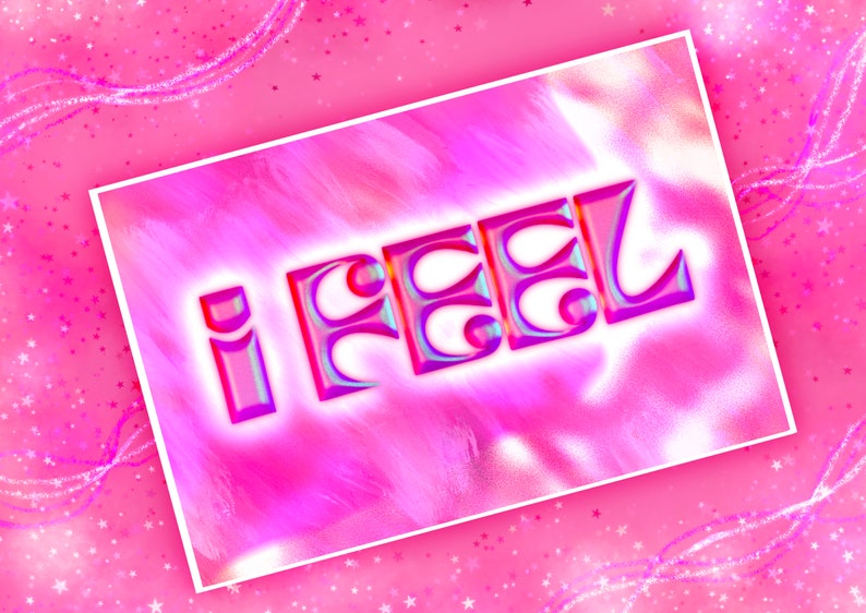 Instant Download (G)-IDLE 'I Feel' Typographic Poster A5 Print "'i'm A ...