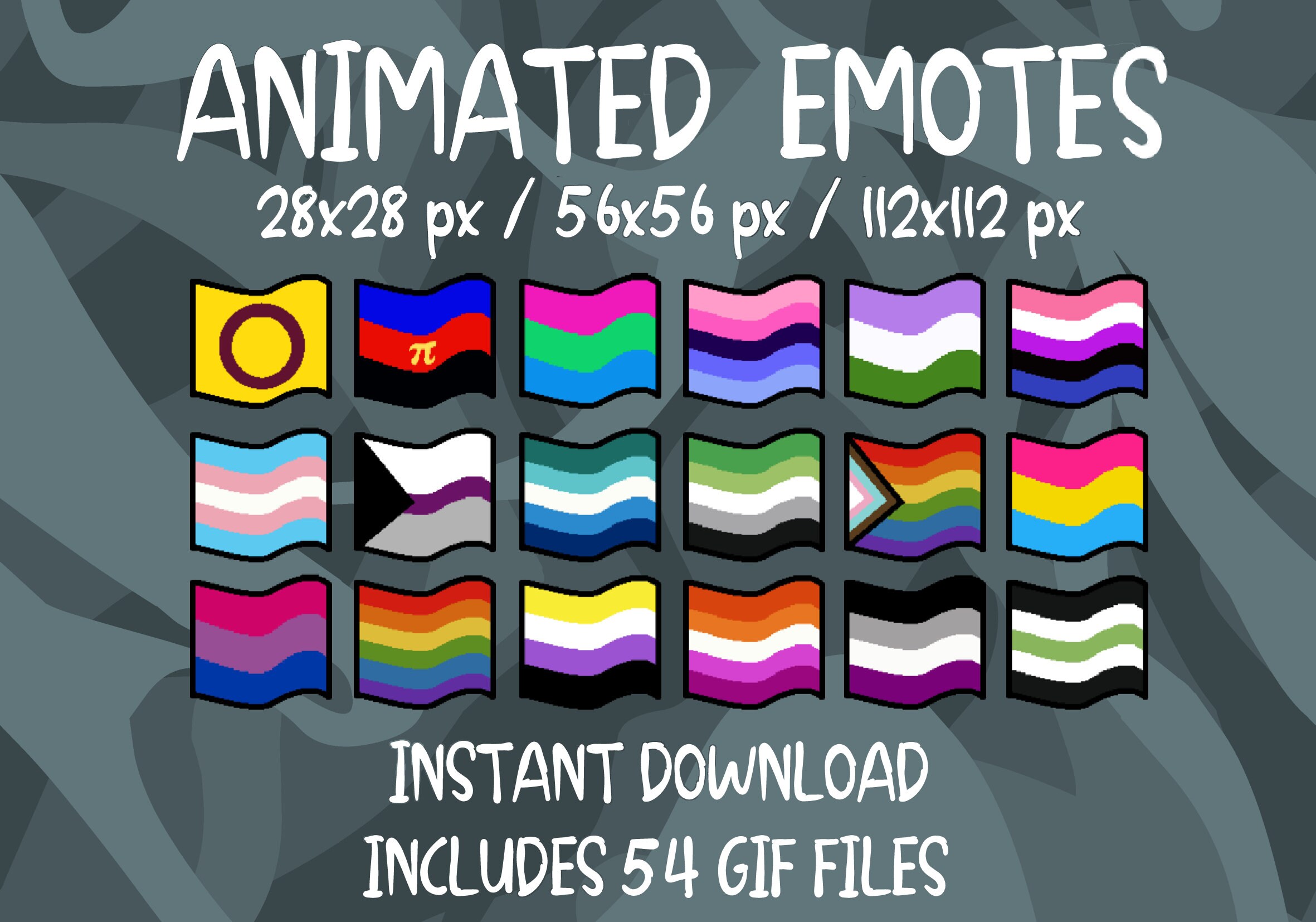 18 Animated Emotes - Pixel Style Emoticons - for Twitch Live Video ...