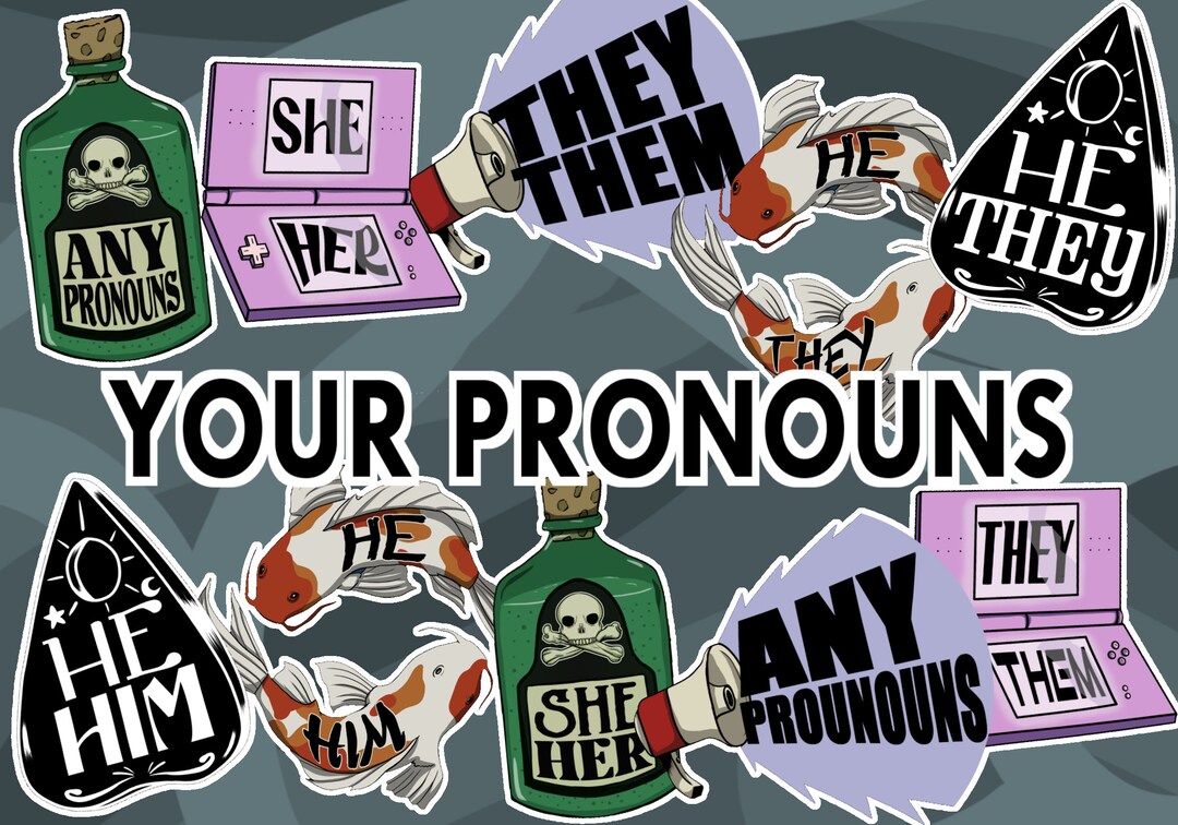 Wooden Pronoun Pins Pronoun Pins Badges They/them He/they She/they He ...