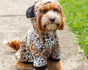 Leopard Print Dog Coat - Etsy
