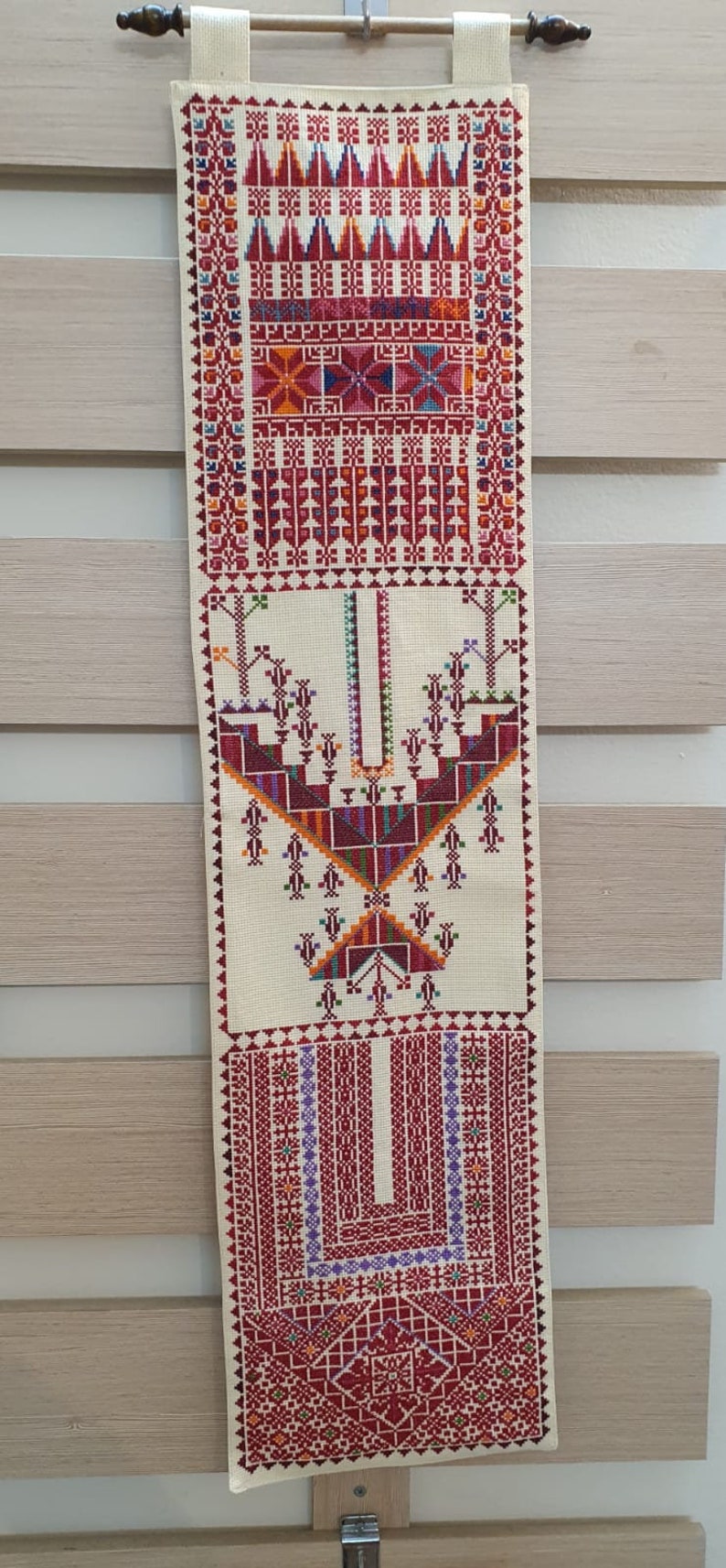 Palestinian Embroidered Wall Hanging - Etsy
