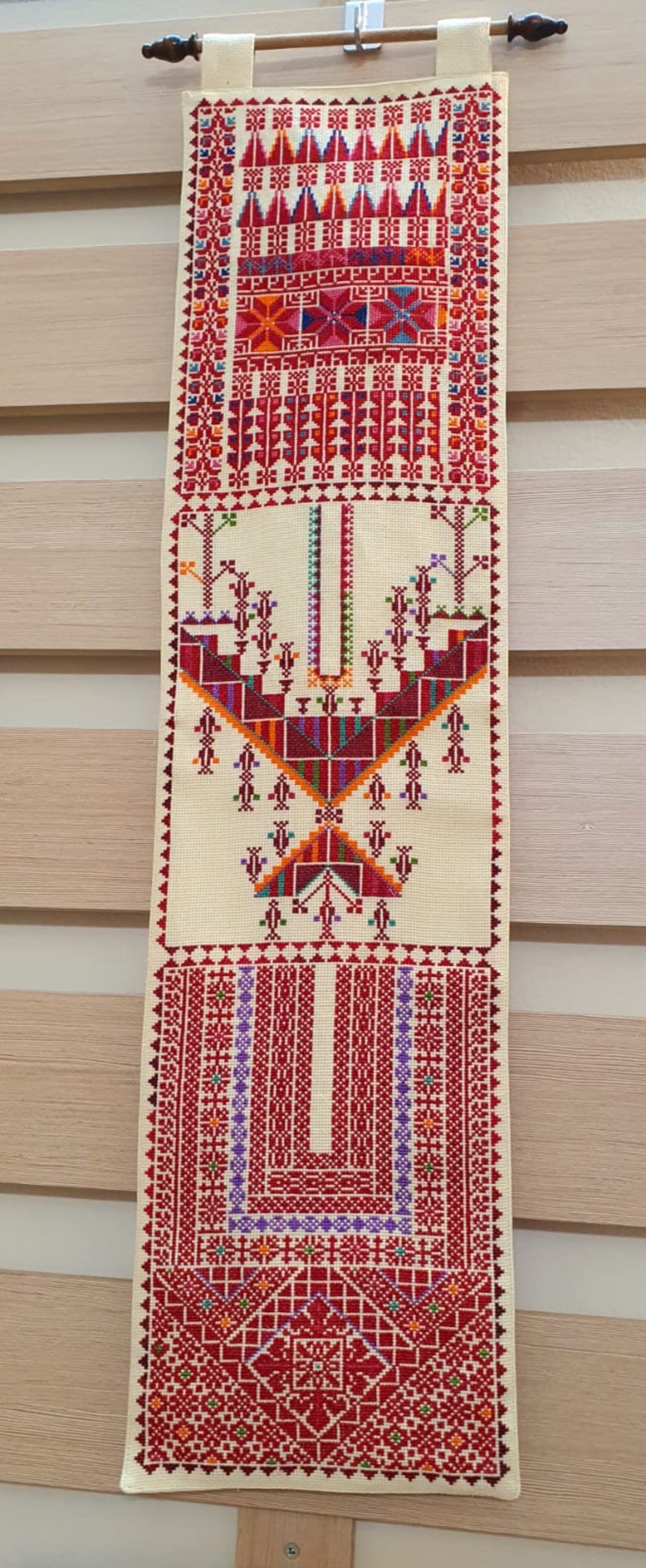 Palestinian Embroidered Wall Hanging - Etsy