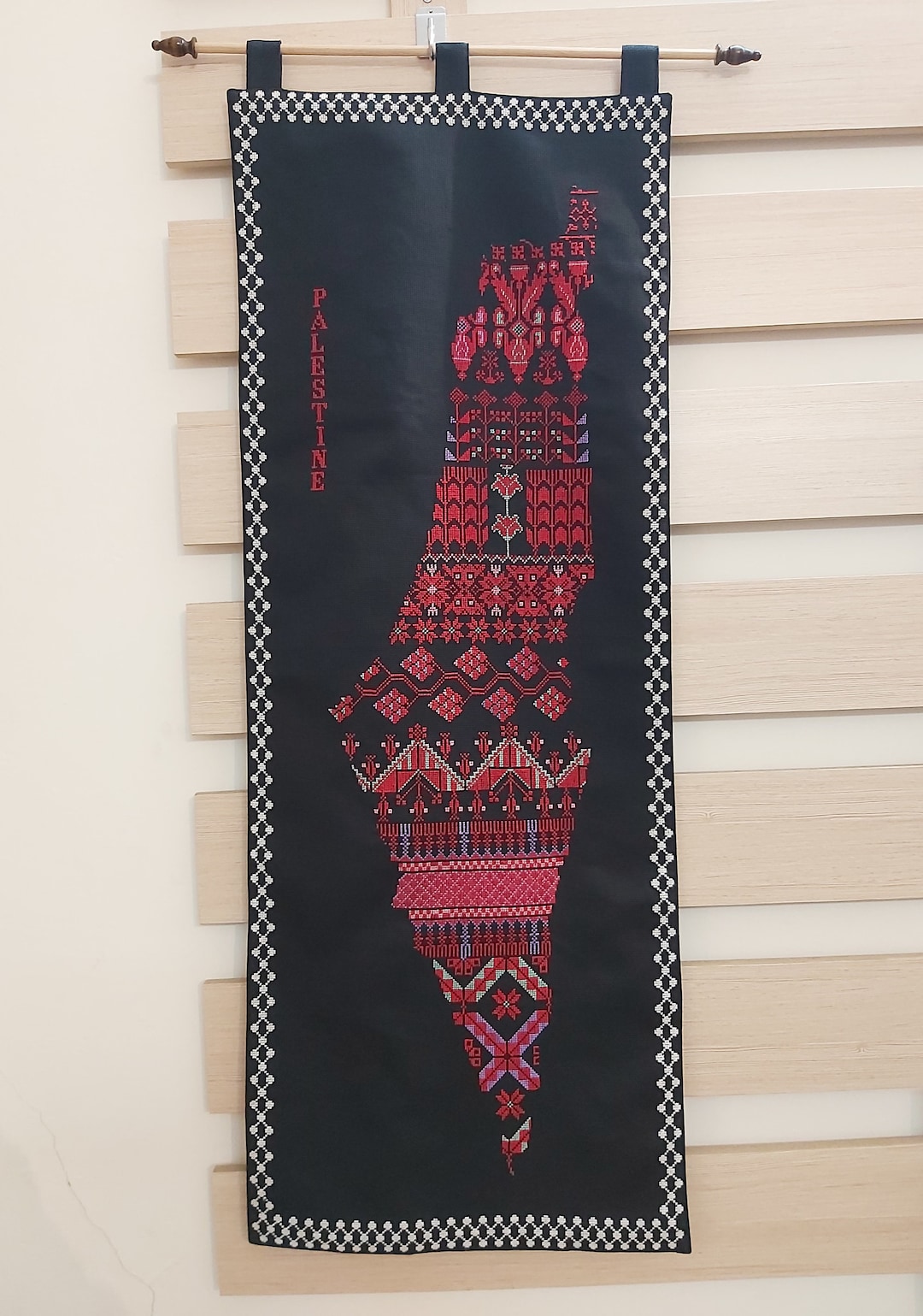 Palestinian Embroidery Wall Hanging - Etsy