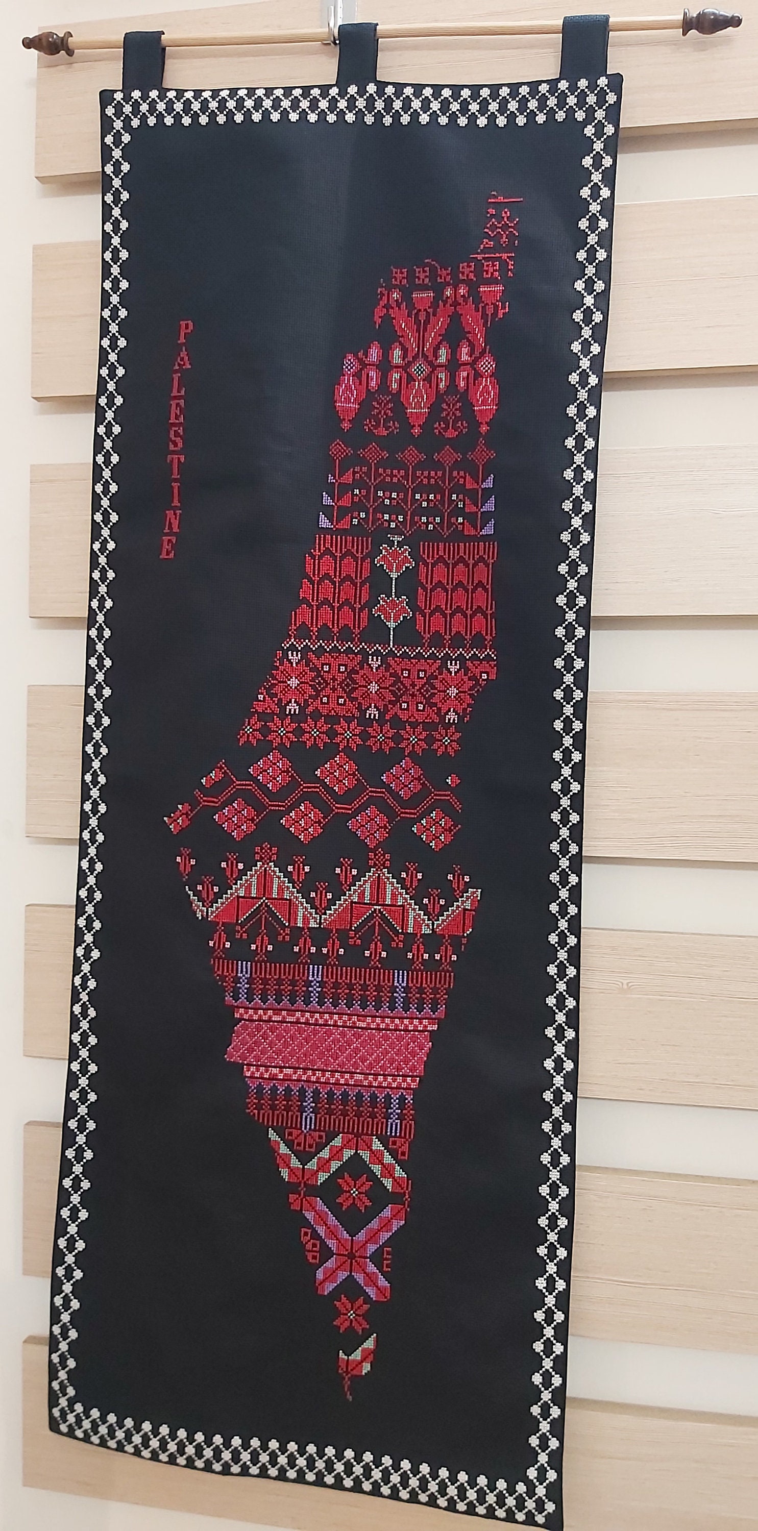 Palestinian Embroidery Wall Hanging - Etsy