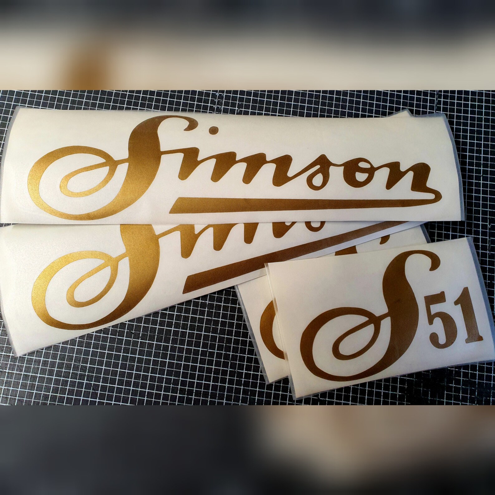 Sticker Set of 4 Simson S51 old Lettering - Etsy UK