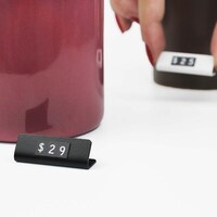 White Metal Price Tags With Changeable Magnetic Letters for Bakeries ...