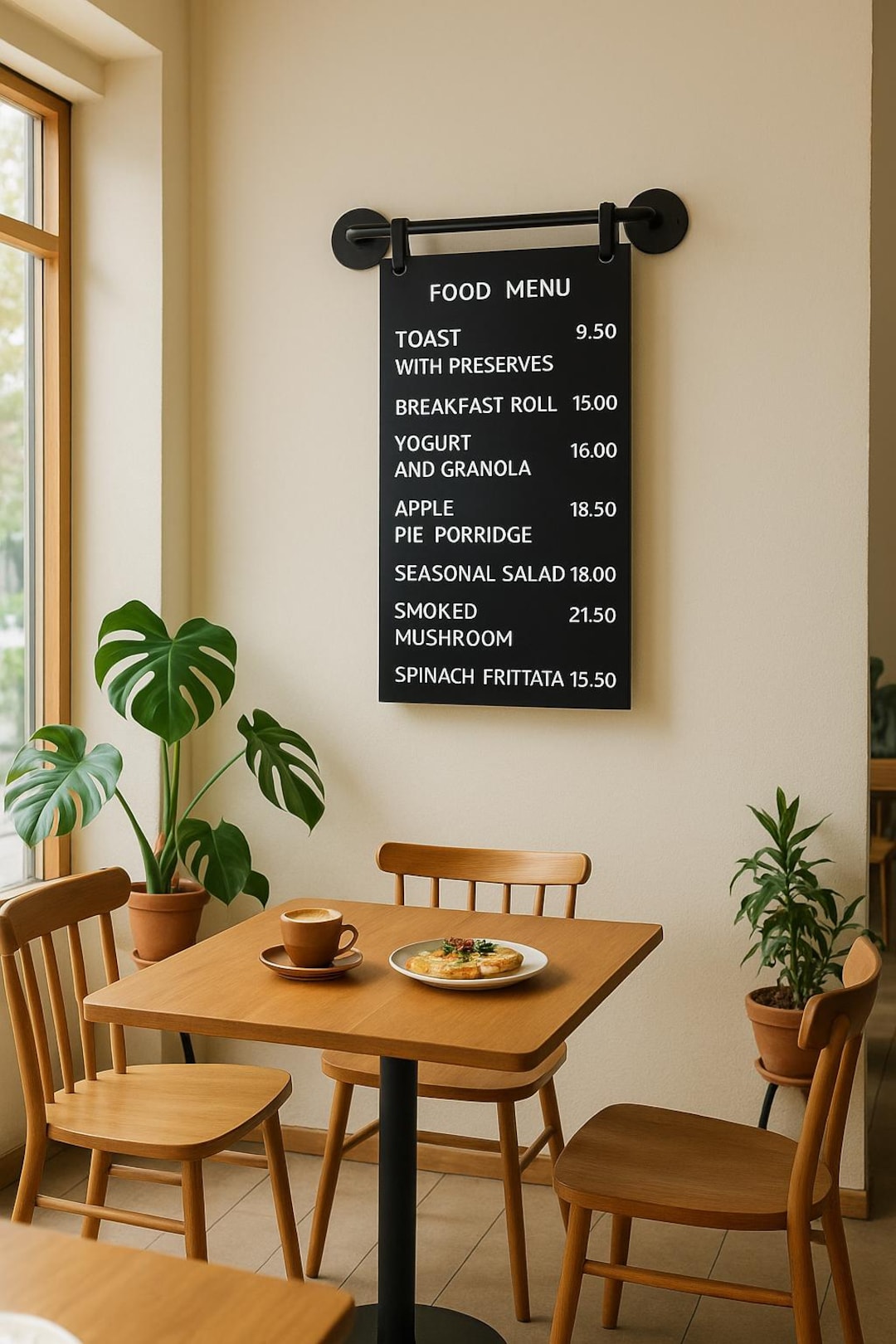 Metal Wall Mounted Menu Board: Magnetic Cafe Price List (50x88 Cm) - Etsy