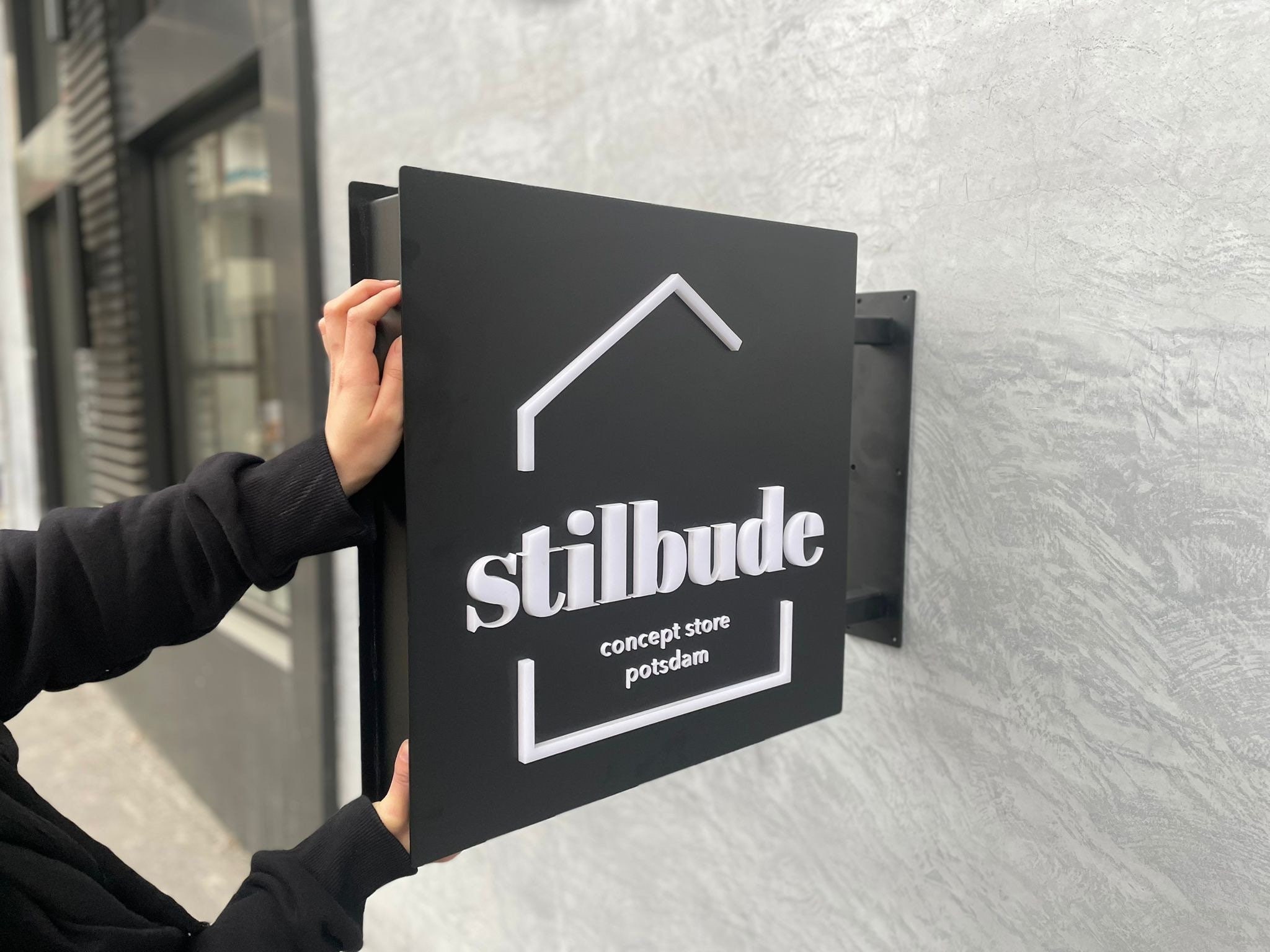 Square Light Box: Exterior Double Sided Illuminated Blade Sign - Etsy