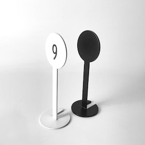 Minimalist Metal Table Numbers: Modern Restaurant Cafe Decor, Set of 20 ...