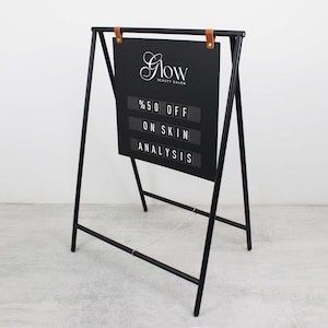 Custom A-frame Sidewalk Sign: Magnetic Cafe Advertising Board - Etsy