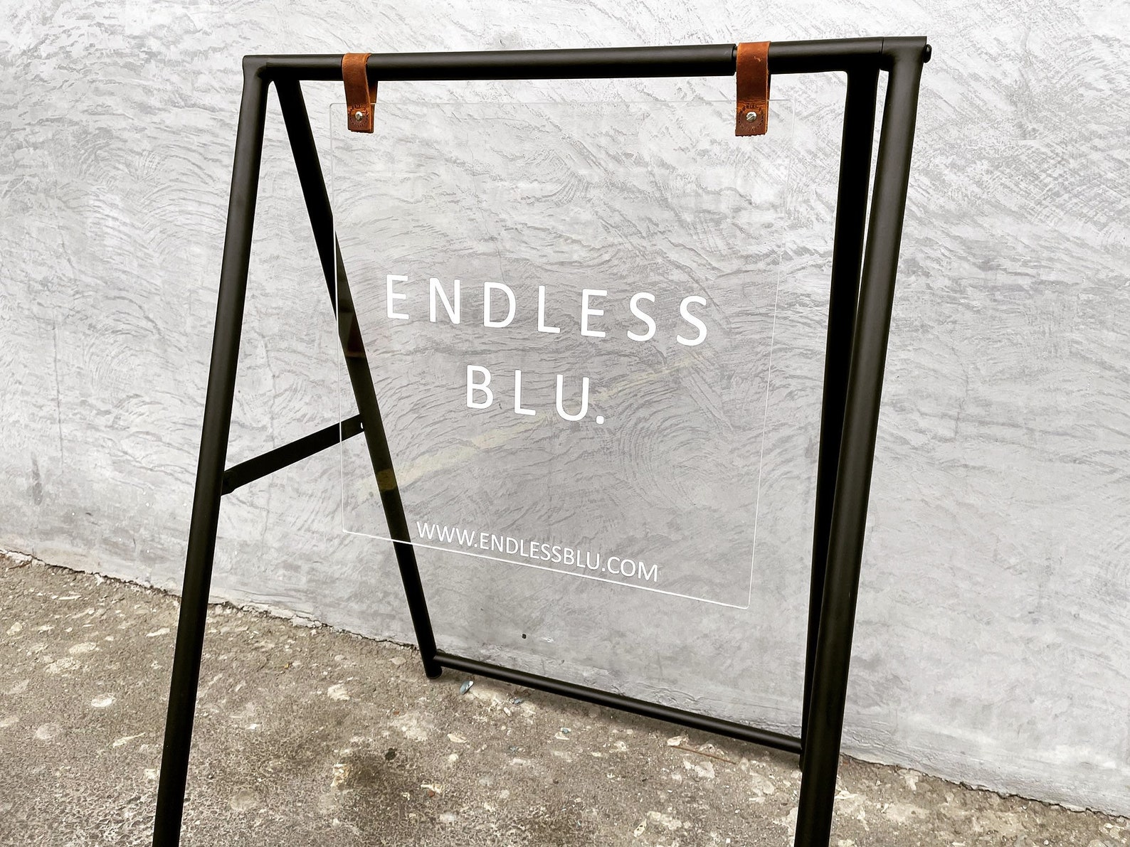 A Frame Sidewalk Sign Flying Logo on Clear Acrylic - Etsy