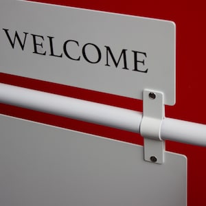 A-frame Sidewalk Sign: Powder Coated Aluminum, Storefront Announcement ...