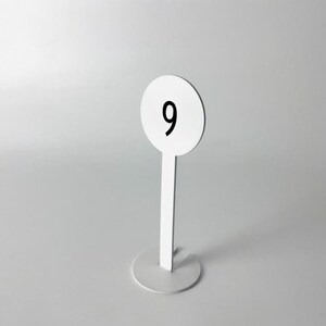 Minimalist Metal Table Numbers: Modern Restaurant Cafe Decor, Set of 20 ...