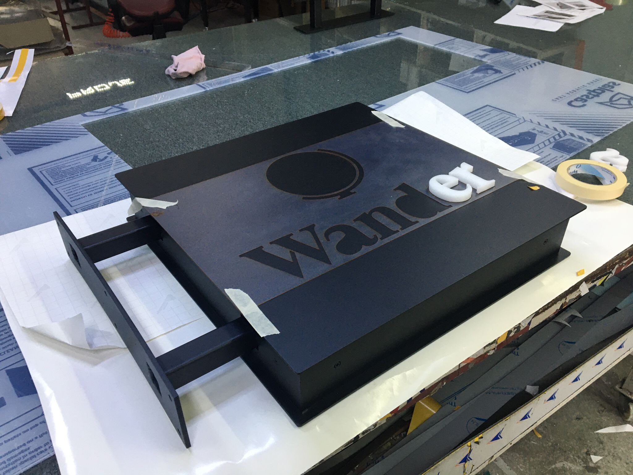 Square Light Box: Exterior Double Sided Illuminated Blade Sign - Etsy