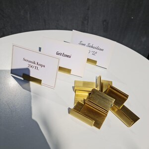 Card Holder Counter Sign - Set of 20 - Changeable Metal Price Tag ...