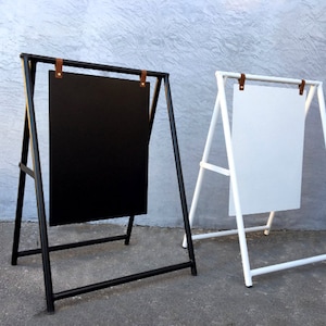 Chalkboard A Frame Sandwich Drawable Erasable Metal Sidewalk Sign ...