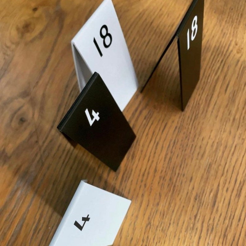 Metal Table Numbers: Modern Minimalist Restaurant Table Signs - Etsy