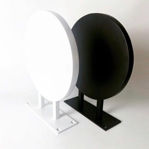 Round Double Sided Sign Custom Blade Sign Store Front Wall Sign Printed ...