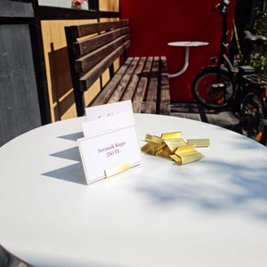 Card Holder Counter Sign - Set of 20 - Changeable Metal Price Tag ...