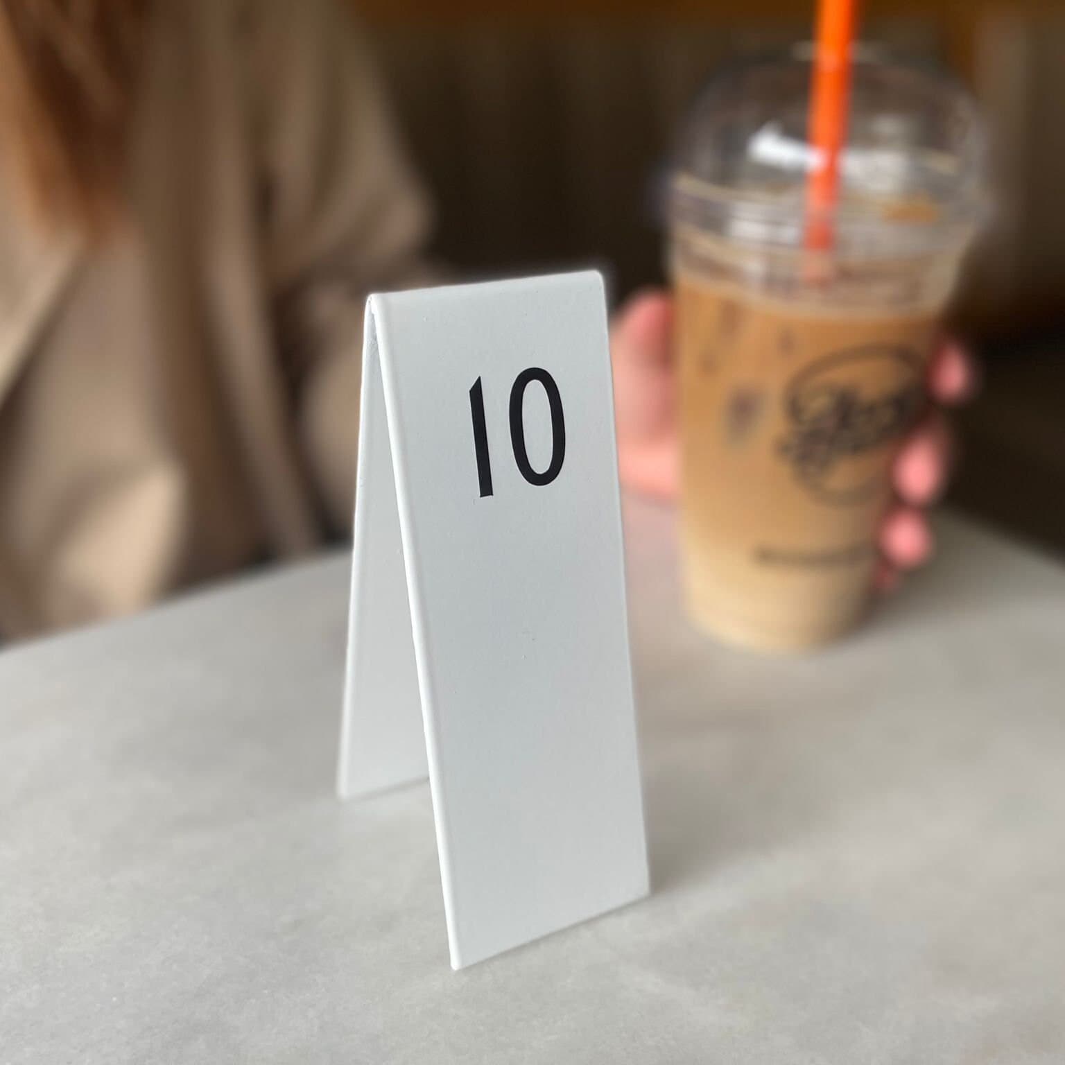 Metal Table Numbers: Modern Minimalist Restaurant Table Signs - Etsy