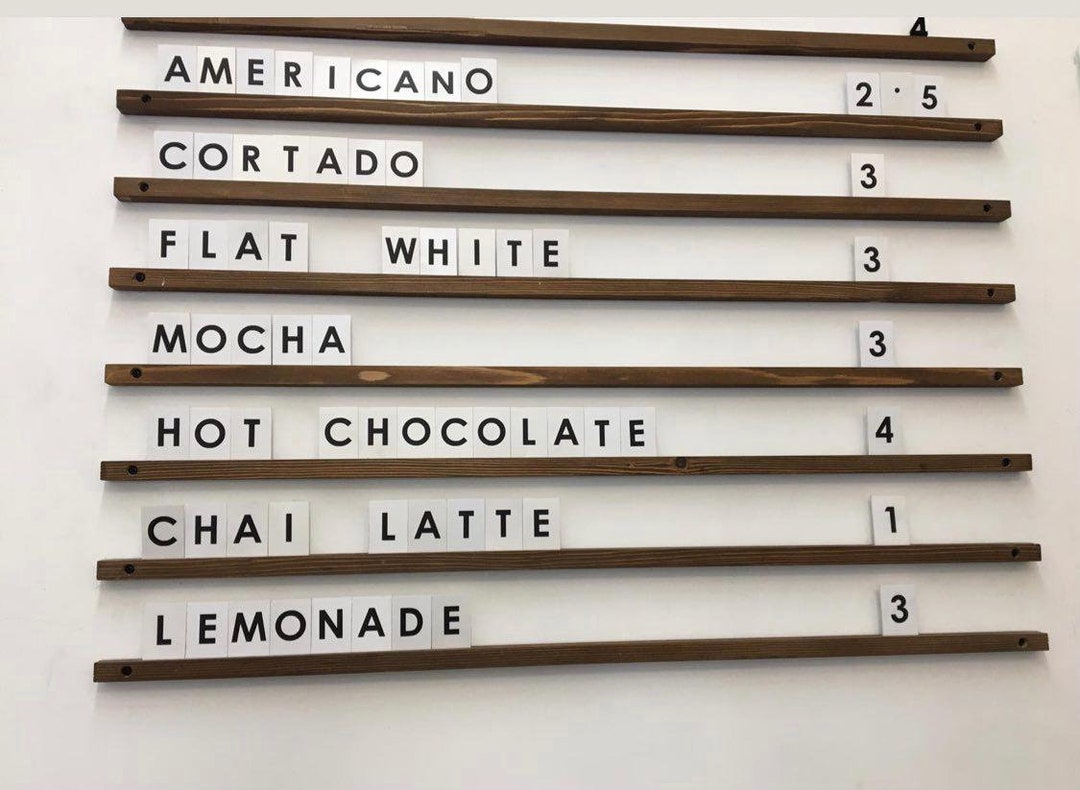 Tile Letter Menu Board - Etsy