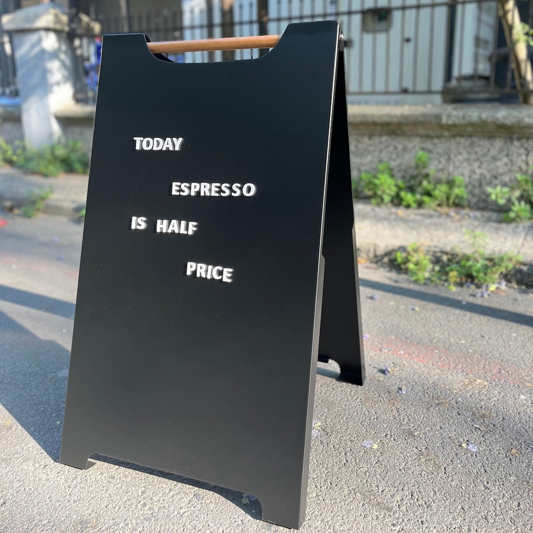 A Frame Sign With the Wooden Holder for Carrying Blank or With Magnet ...
