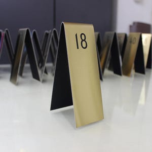 Metal Table Numbers: Modern Minimalist Restaurant Table Signs - Etsy