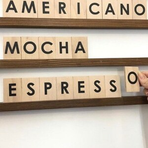 Tile Letter Menu Board - Etsy