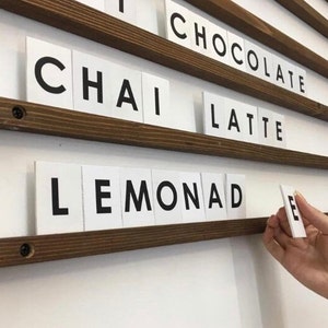 Tile Letter Menu Board - Etsy