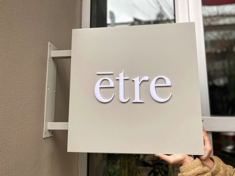 Square Light Box: Exterior Double Sided Illuminated Blade Sign - Etsy