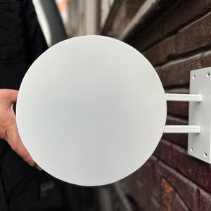 Blank Round Blade Sign: Custom Storefront Wall Signage - Etsy