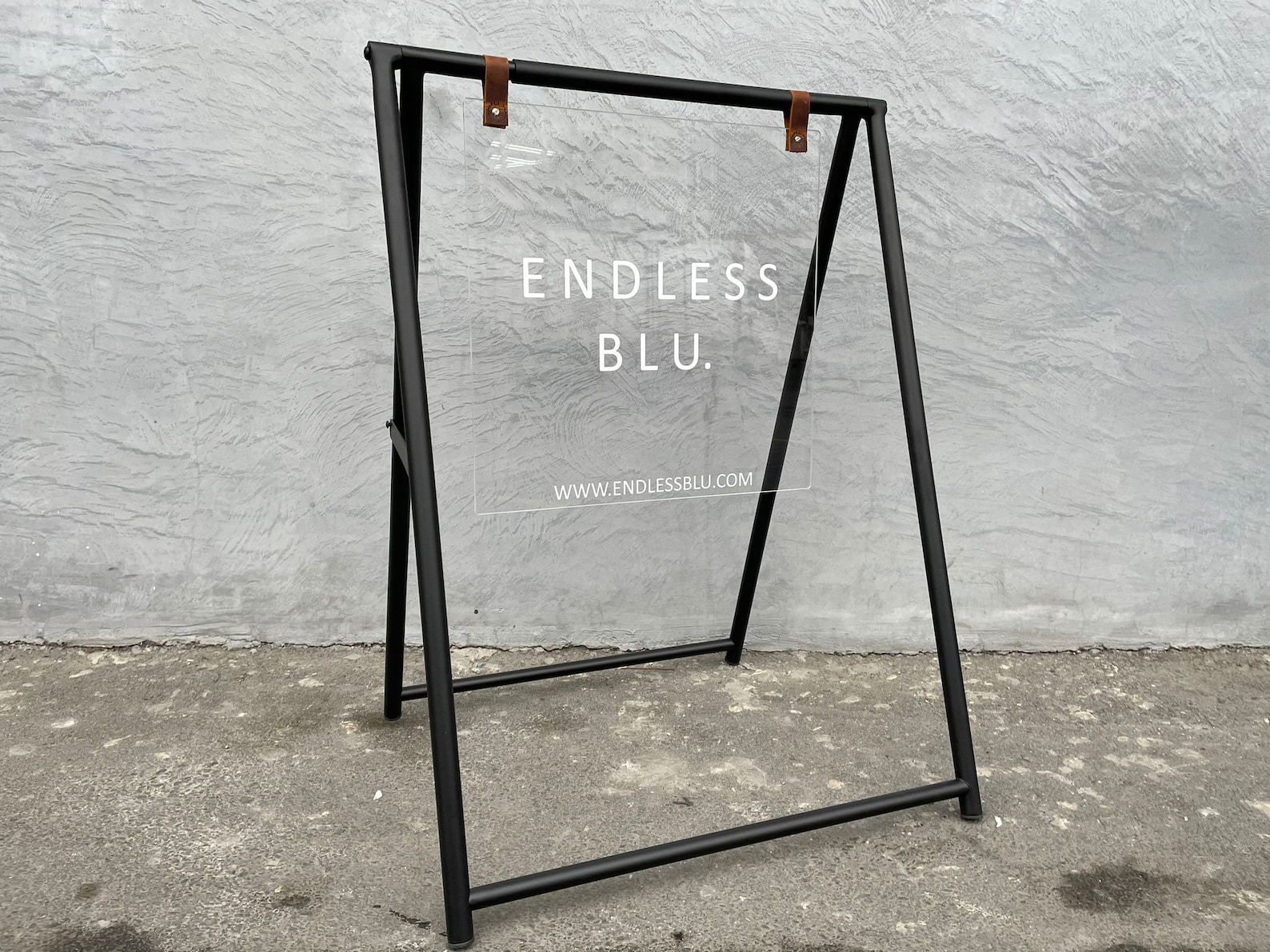 A Frame Sidewalk Sign Flying Logo on Clear Acrylic - Etsy