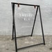 A Frame Sidewalk Sign Flying Logo on Clear Acrylic - Etsy