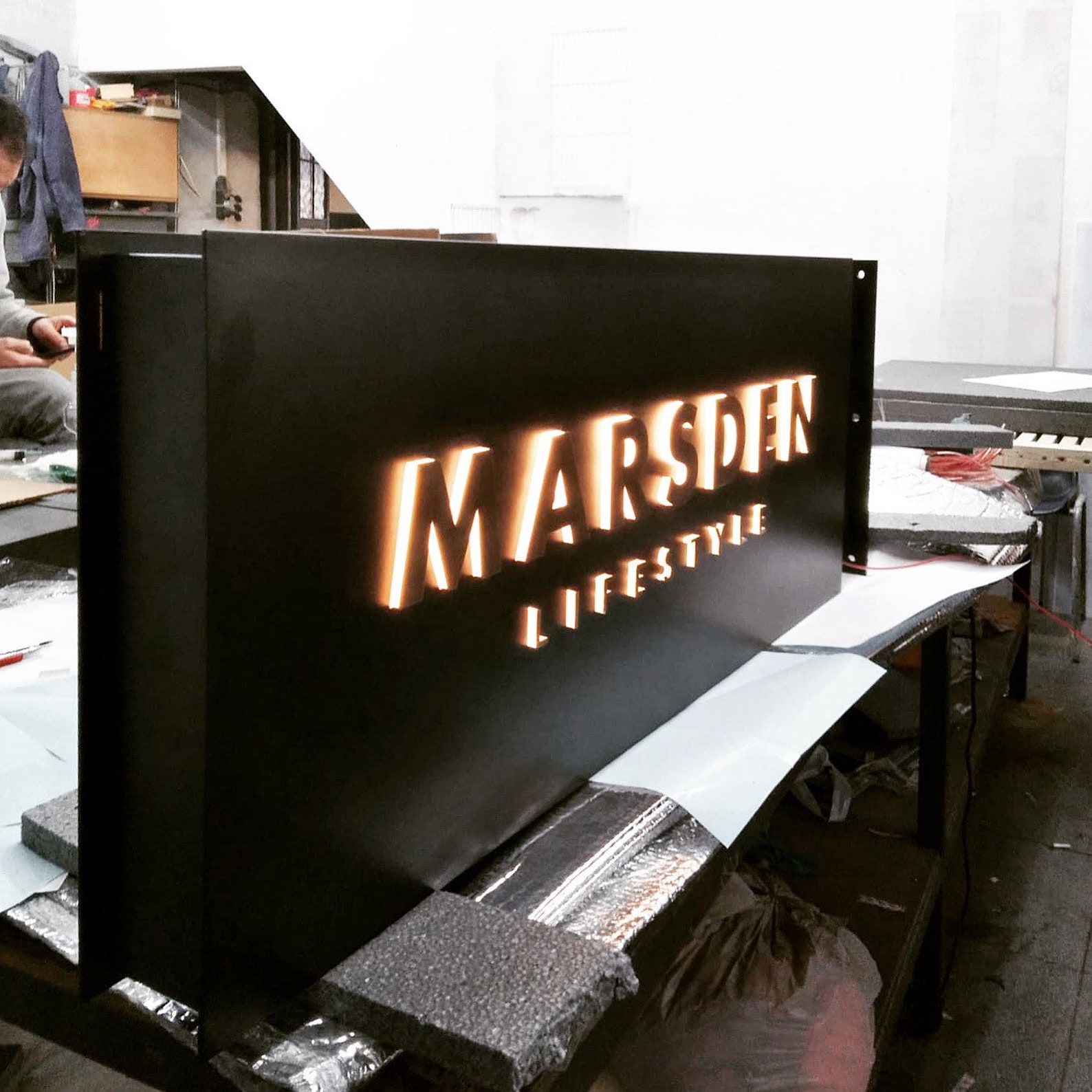 Custom Made Store Sign Light Box - Etsy